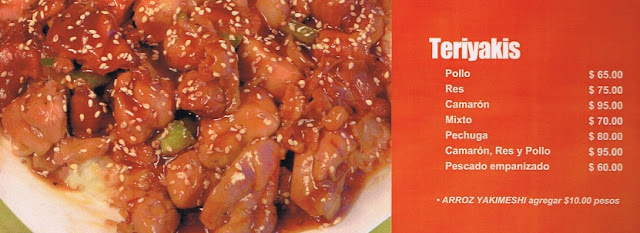 ORIGAMI EXPRESS: MENU