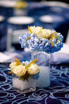 Wedding Stuff Ideas: Blue Wedding Centerpieces