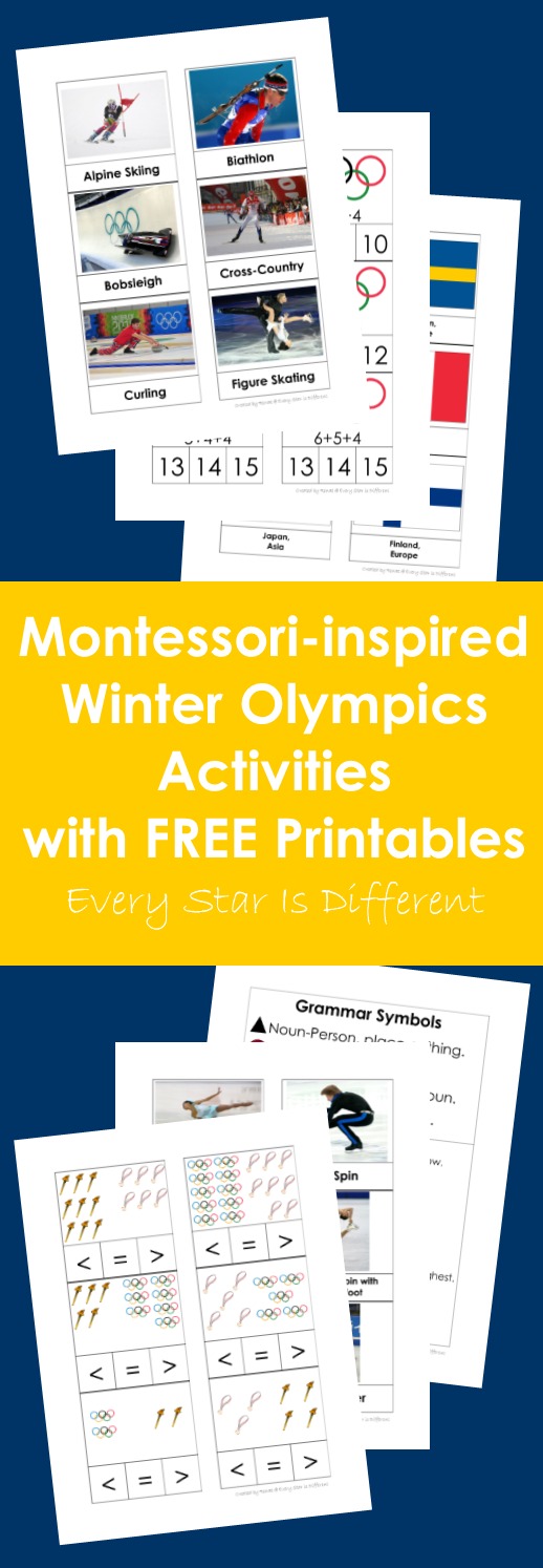 Montessori-inspired Winter Olympics Unit - Every Star Is Different
