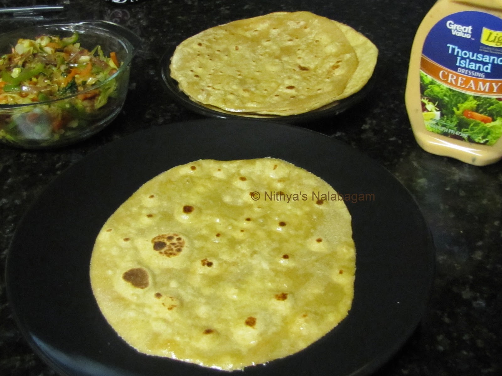 Vegetable Chapati Roll |Nithya's Nalabagam