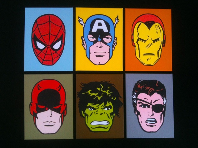 Jdtoonart Cartoon and Comic pop art Paintings