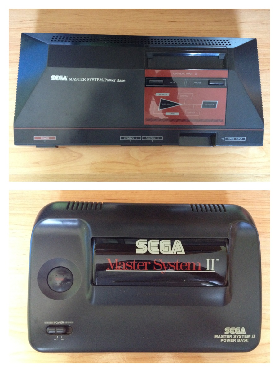 elretroconsolero: Master System v.s. Master System II