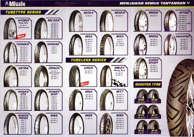 Daftar Harga Ban Motor Mizzle Terbaru September 2018 - Harga Ban Terbaru