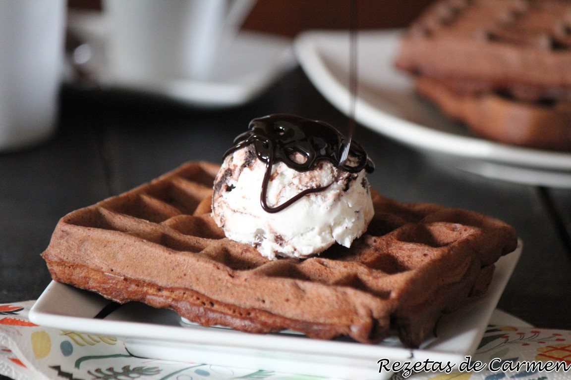 Gofres doble chocolate