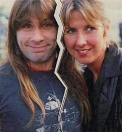 Cuando la primera mujer de Bruce Dickinson fue infiel con Nikki Sixx ...