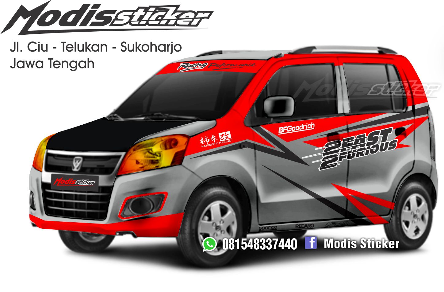 Top Cutting Sticker Mobil Wagon R | Modifikasi Mobil