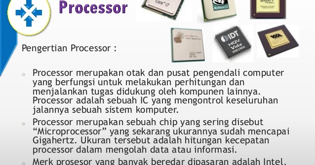 Pengertian Processor dan Komponen Utamanya ~ RemajaHebat