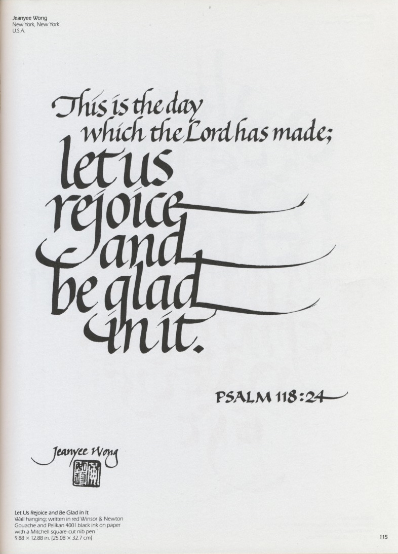 Jeanyee Wong: International Calligraphy Today