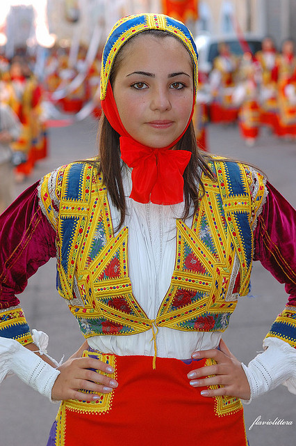 Sardinian Traditional Clothing - Sardinian People