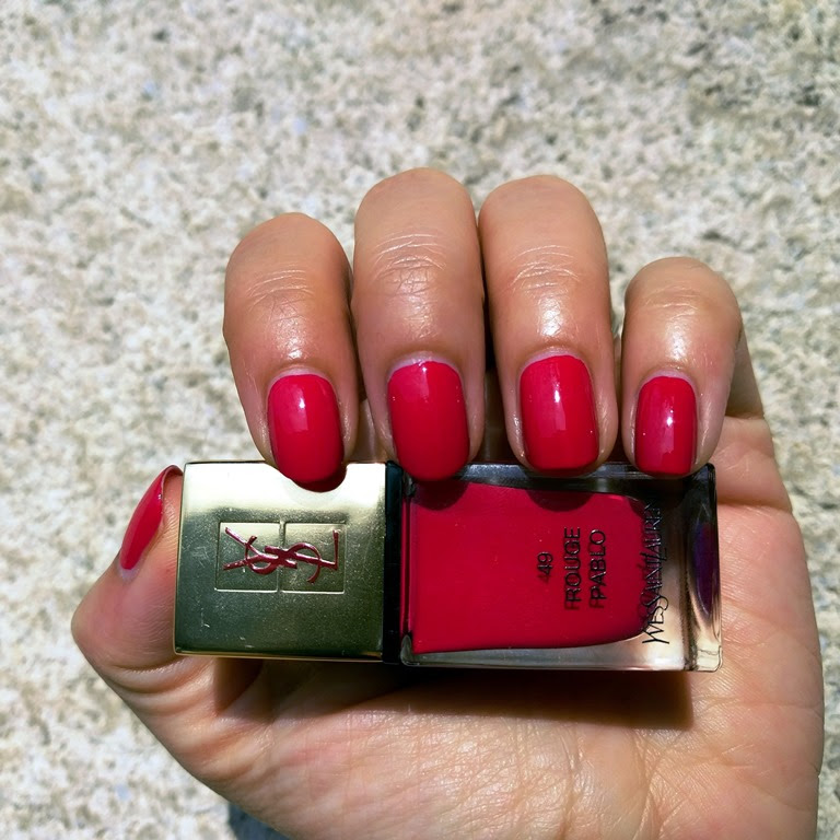 old: shine eye's shiny nails: ysl rouge pablo (spring 2014)