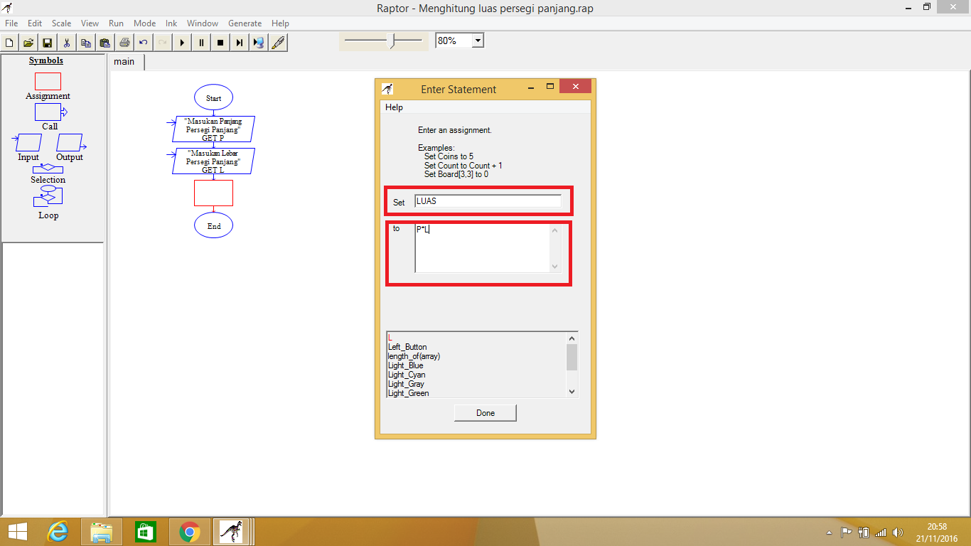 Membuat Flowchart dan Menjalankan Programnya Dengan RAPTOR - Autodika