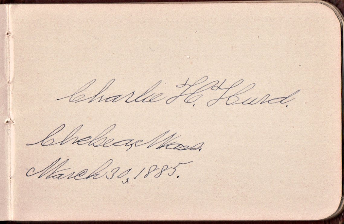 Heirlooms Reunited: 1880s/1890 Autograph Album of Harry Butters Hurd of ...