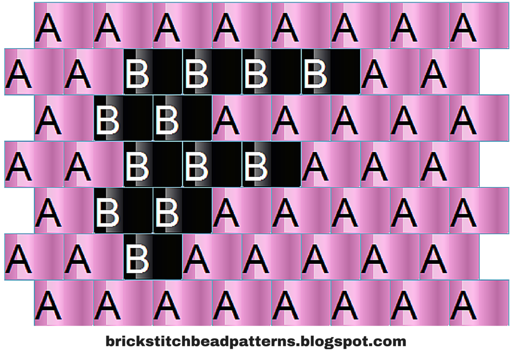 Brick Stitch Bead Patterns Journal: F - Alphabet 1 Free Brick Stitch ...