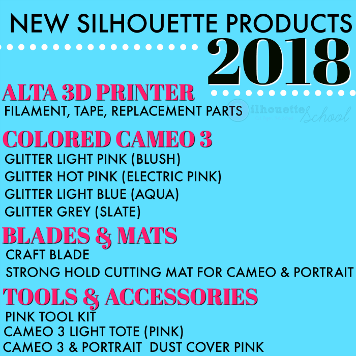 New Silhouette Products 2018: 3D Printer, But No New CAMEO - Silhouette ...