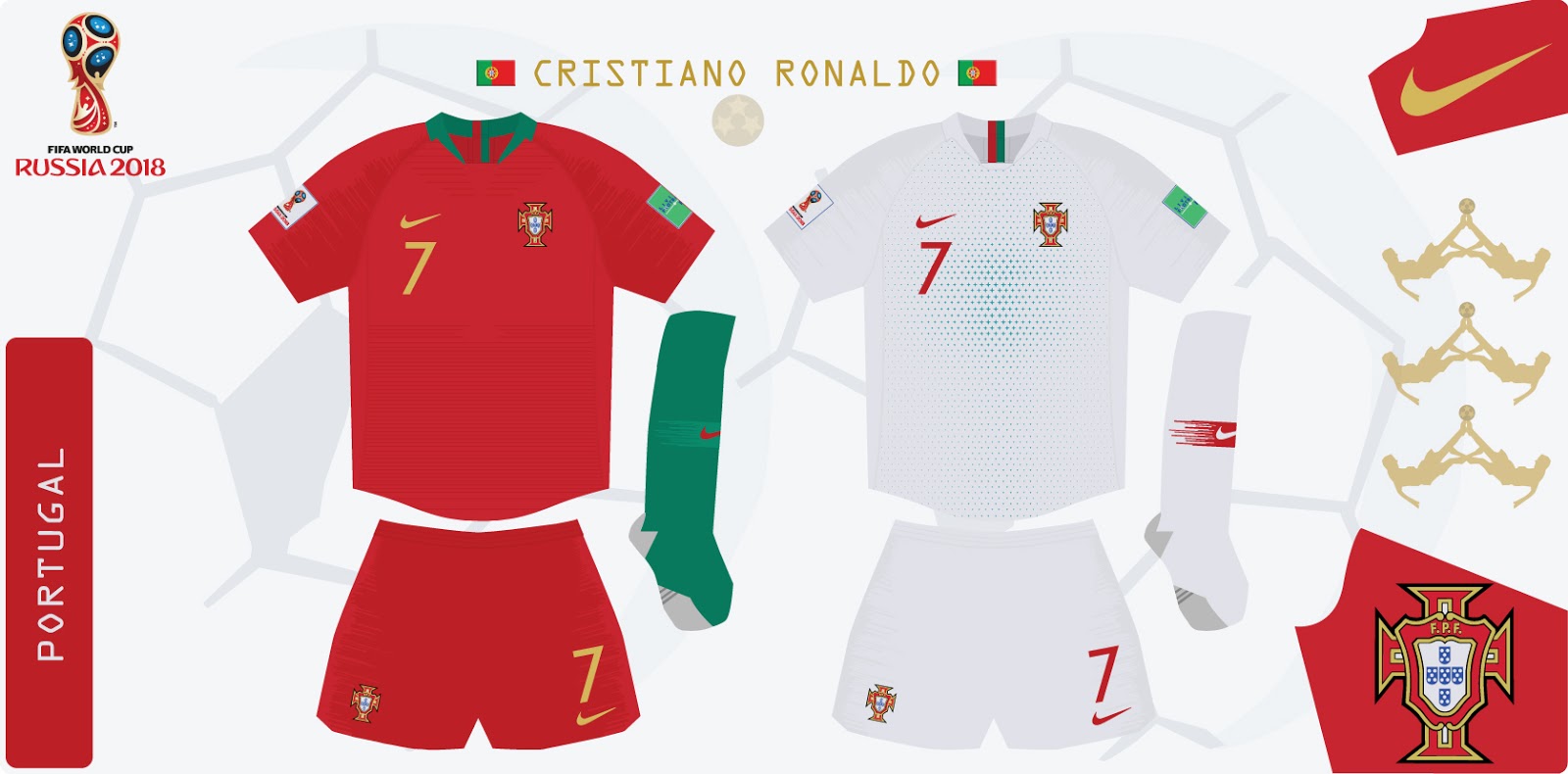 Design Futbol Kits: Portugal 2018 (World Cup)