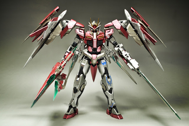 GUNDAM GUY: MG 1/100 00 Raiser - Custom Metallic Painted Build