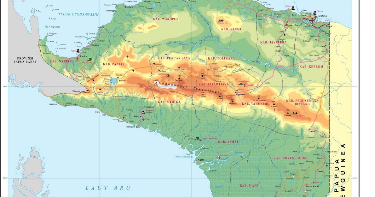 Peta Provinsi Papua