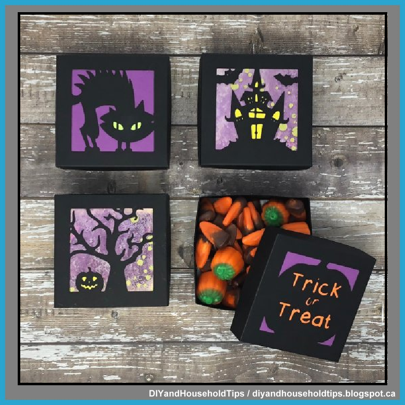 DIY And Household Tips: DIY Halloween Treat Boxes