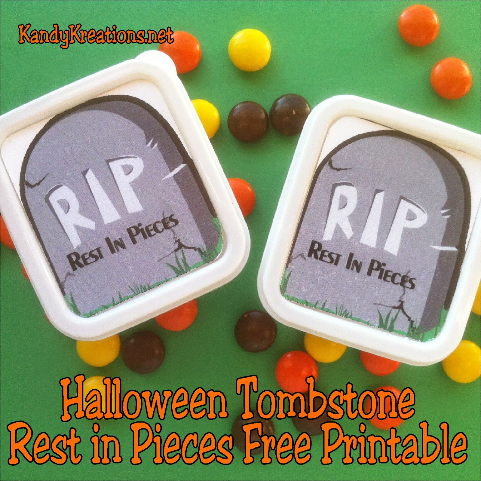DIY Party Mom: Halloween Tombstone Rest in Pieces Free Printable