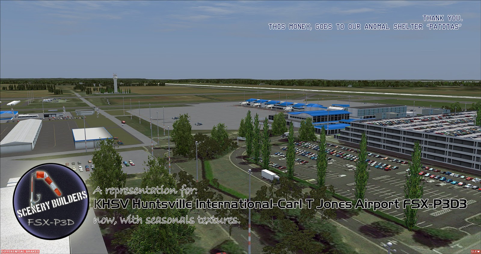 FSX, P3D, MSFS scenerybuilders.: KHSV Huntsville International Airport