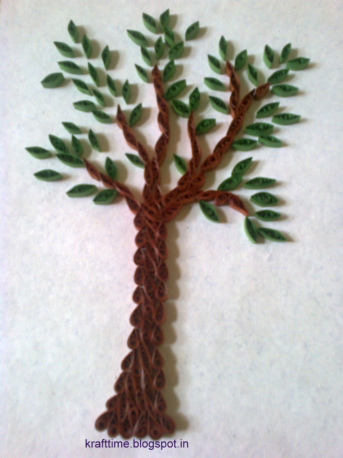रचना: Quilled Tree #1
