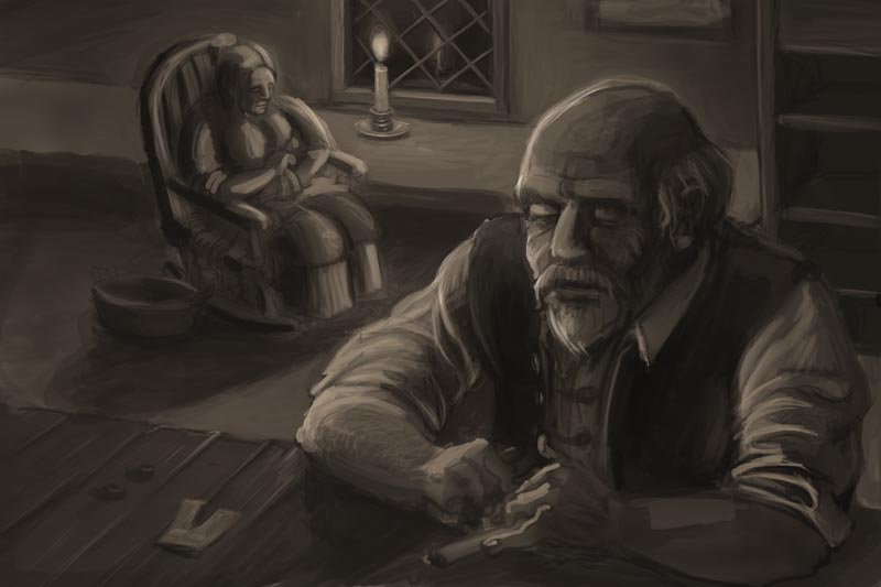 Matt Swanson's Art: Cobbler & The Elves - Process Work