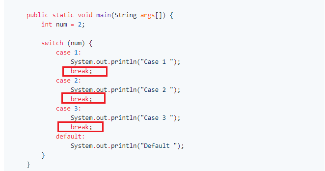 break Keyword in Java with Examples