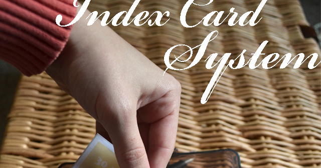 Season's Cleanings: the Index Card System - Flashback Summer