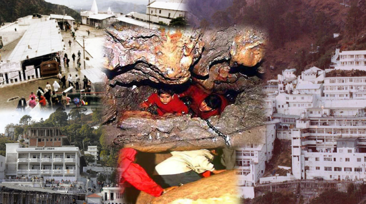 Ardhkuwari cave and temple - places to visit in kashmir