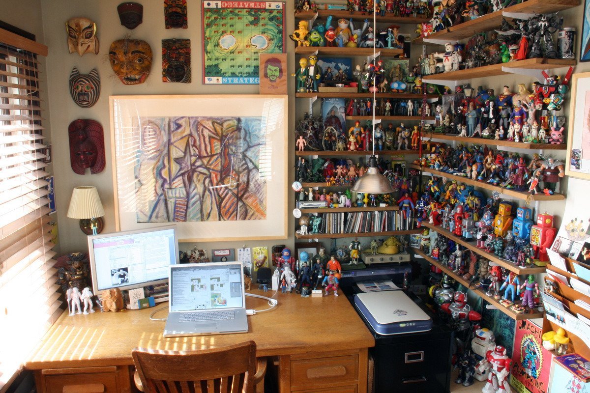 D.I. Treasures: Interior Design For Nerds: Andy's Nerd Cave