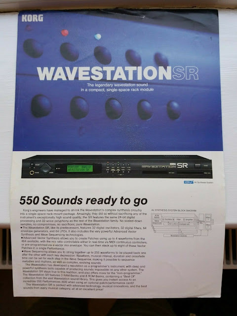 MATRIXSYNTH: Original 1992 KORG WAVESTATION SR Sales Brochure