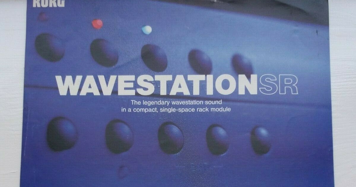 MATRIXSYNTH: Original 1992 KORG WAVESTATION SR Sales Brochure