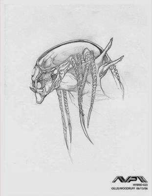 Alien Explorations: Alien vs Predator: Predalien with side teeth ...