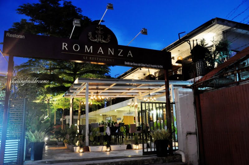 CHASING FOOD DREAMS: Romanza le Restaurant, Terrace at Hock Choon: A ...