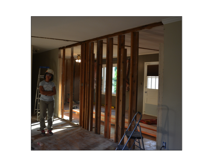 House Hunting in Fayetteville, NC: 12_Installing Beams