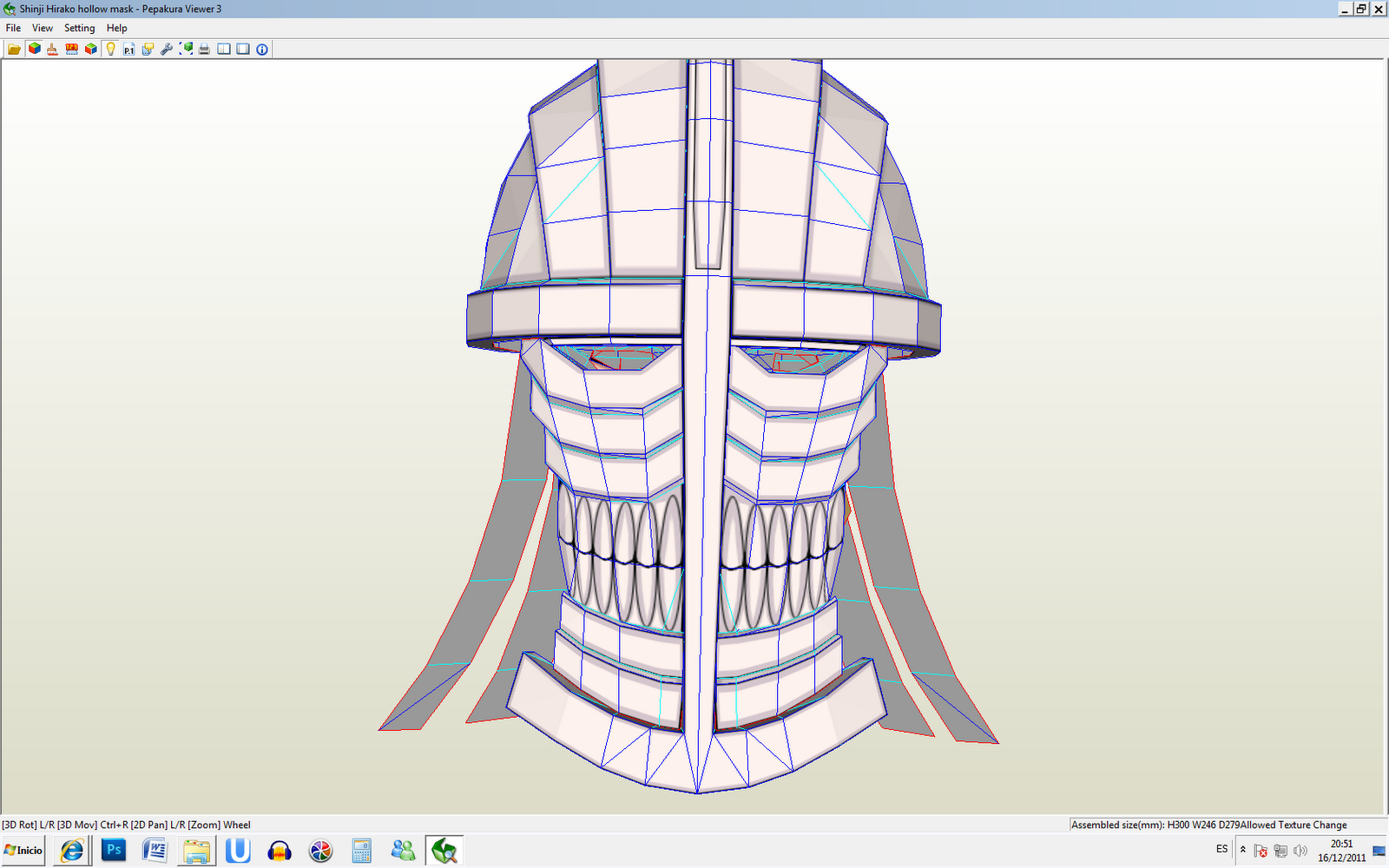 bleach papercraft: mascaras hollow de bleach...