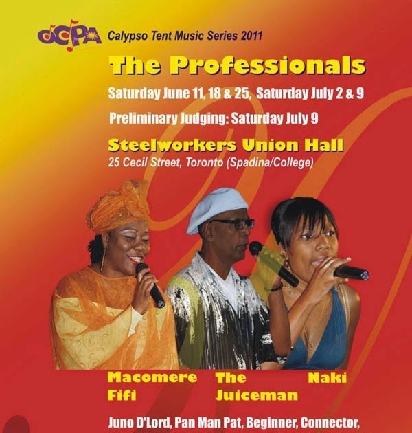 De Cocoa Pañyol Blogspot: Kaiso Kaiso......2011 Calypso Tents Music Series