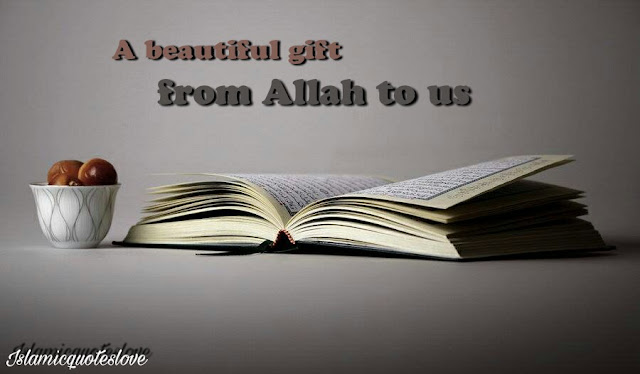 Islamic Quote: A beautiful gift from Allah to us.