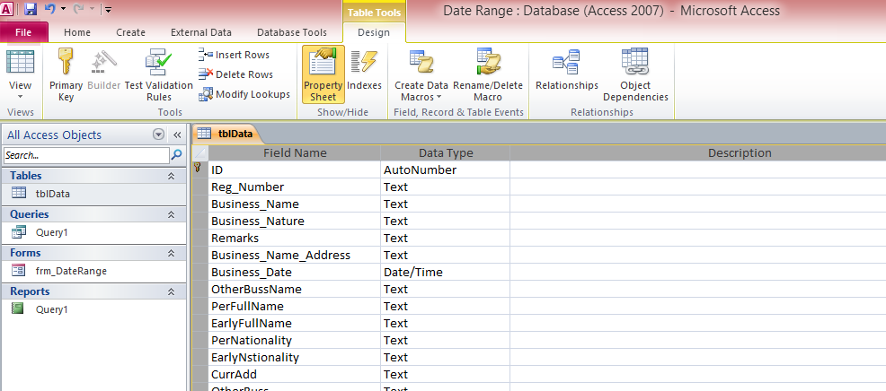 MS Excel,MS Access,Google Sheet: GENERATE REPORTS IN MS ACCESS ACCORDING TO DATE RANGES