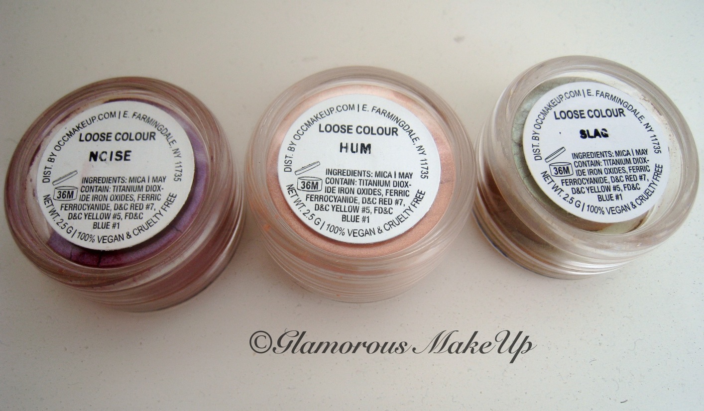 OCC Loose Colour Pigments: Review and Swatches - Glamorous MakeUp