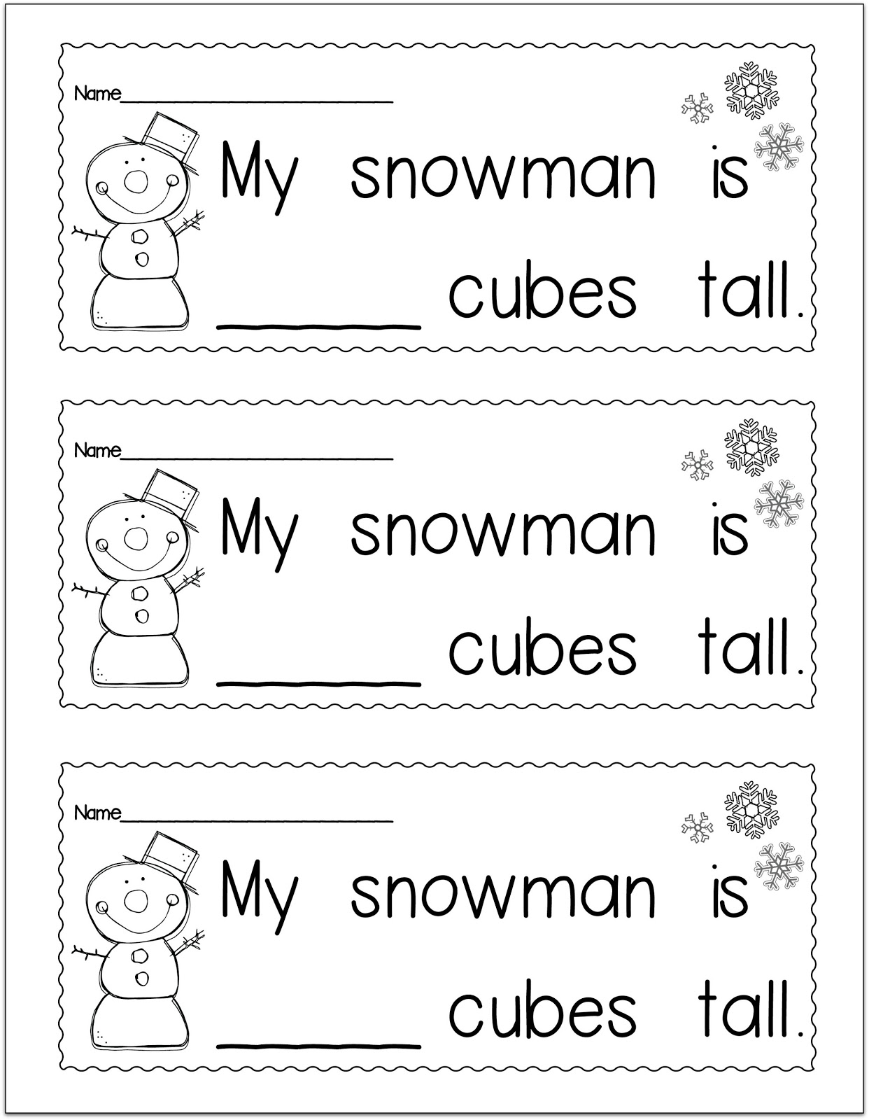 Mrs. Byrd's Learning Tree: Maker Space Snowmen