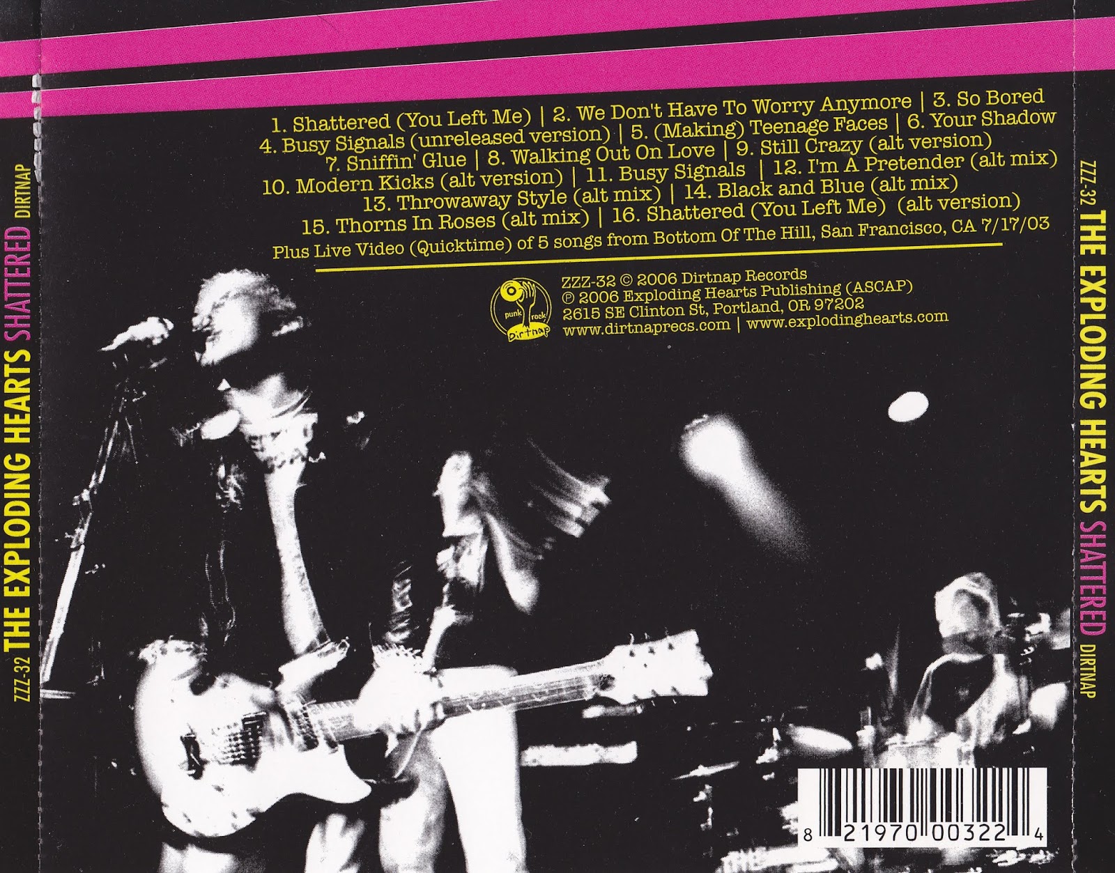 Pop On The Run: Punk/Power Pop: The Exploding Hearts - Shattered (2006 ...