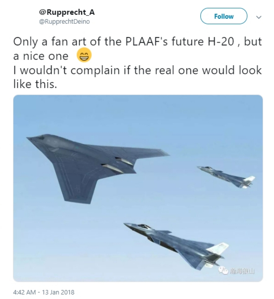 Military and Commercial Technology: Trial flight of Hong-20 stealth ...