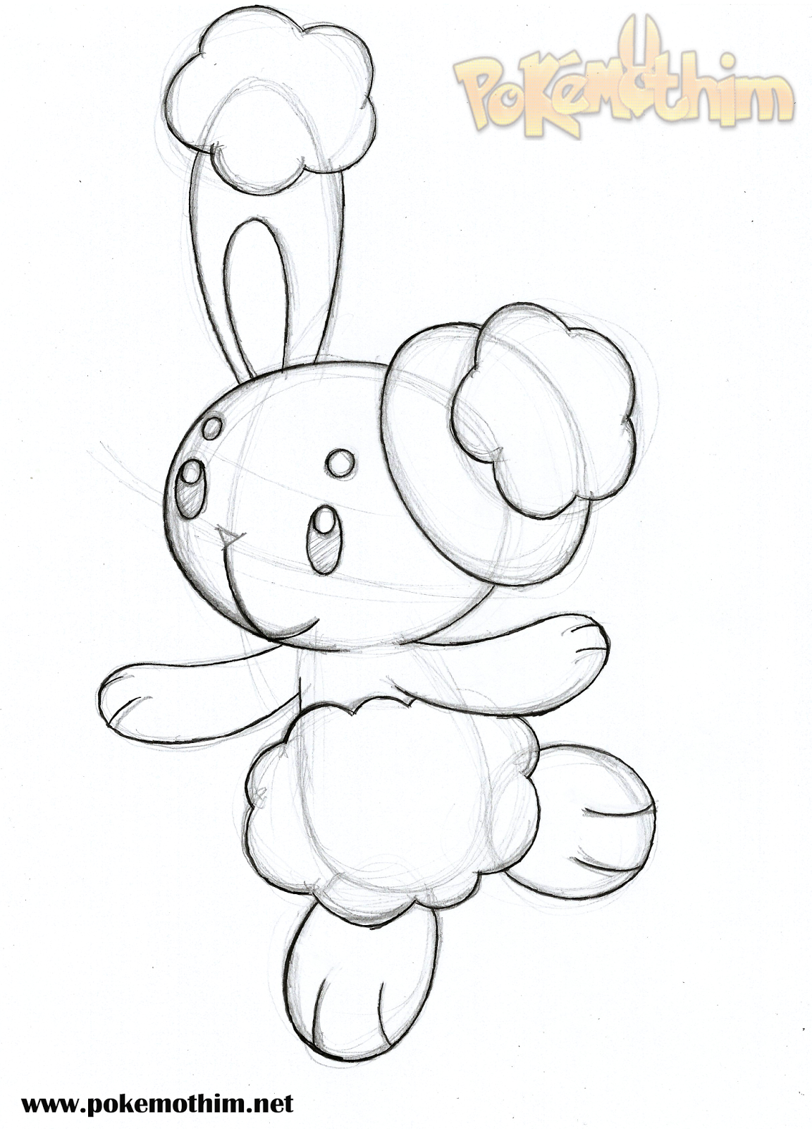 Tutorial de Desenho: Buneary - Pokémothim