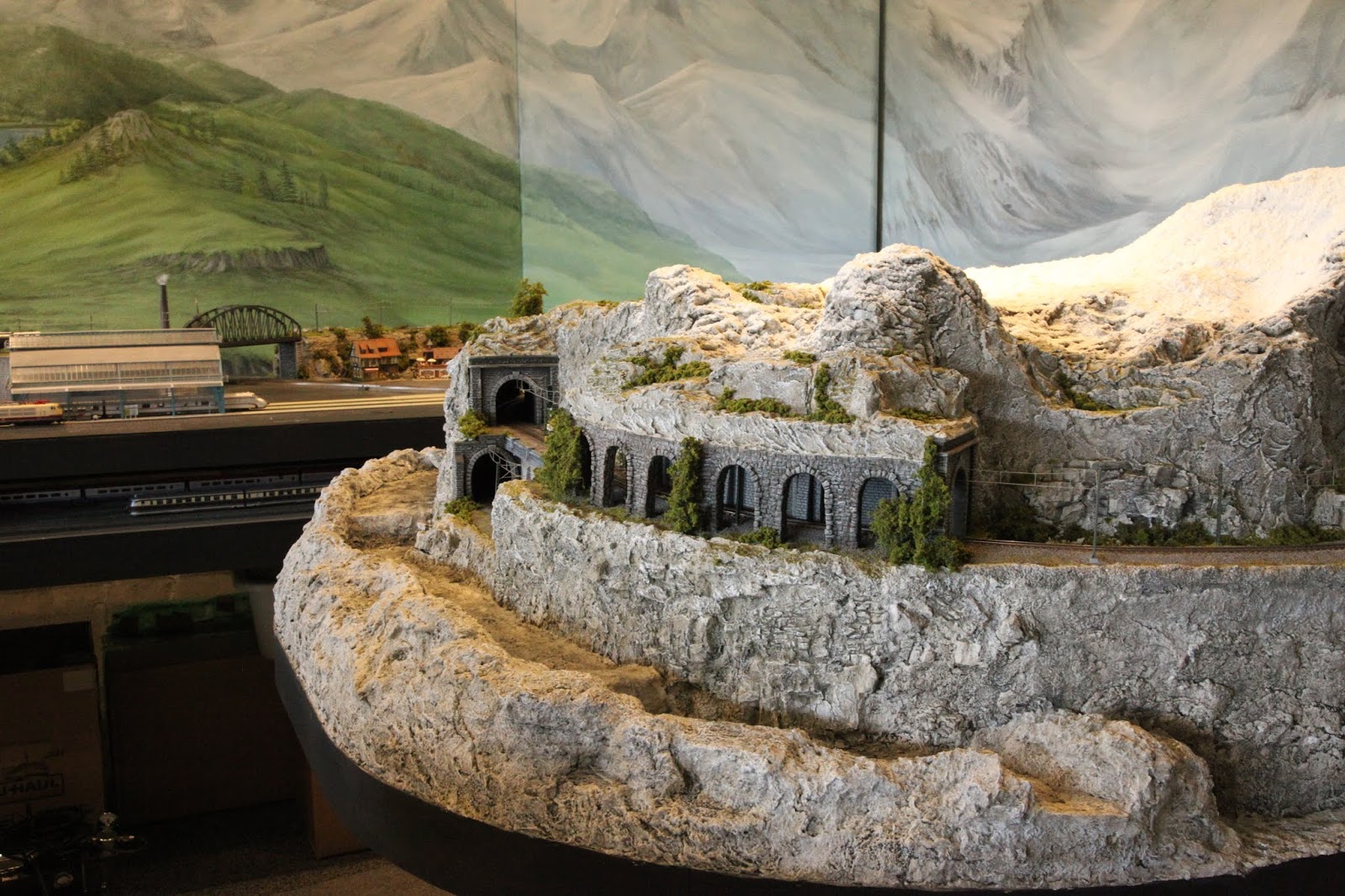 Euro Rail Hobbies and More Blog: Helix Mountain nearing completion.