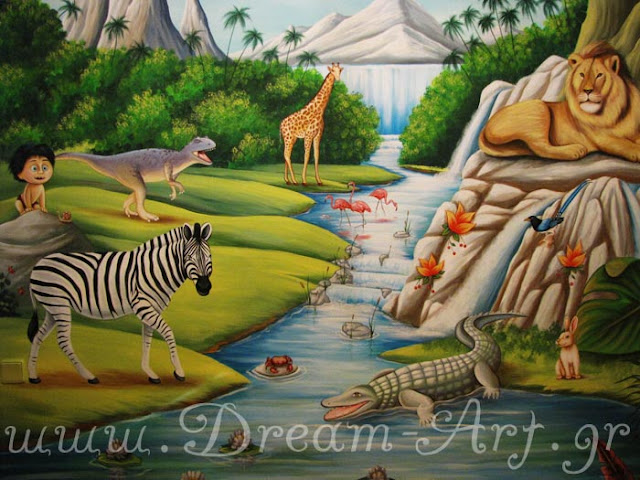 Ειρήνη Μωυσιάδου Dream-Art: Ζωγραφική παιδικού δωματίου με θέμα τα ζώα ...