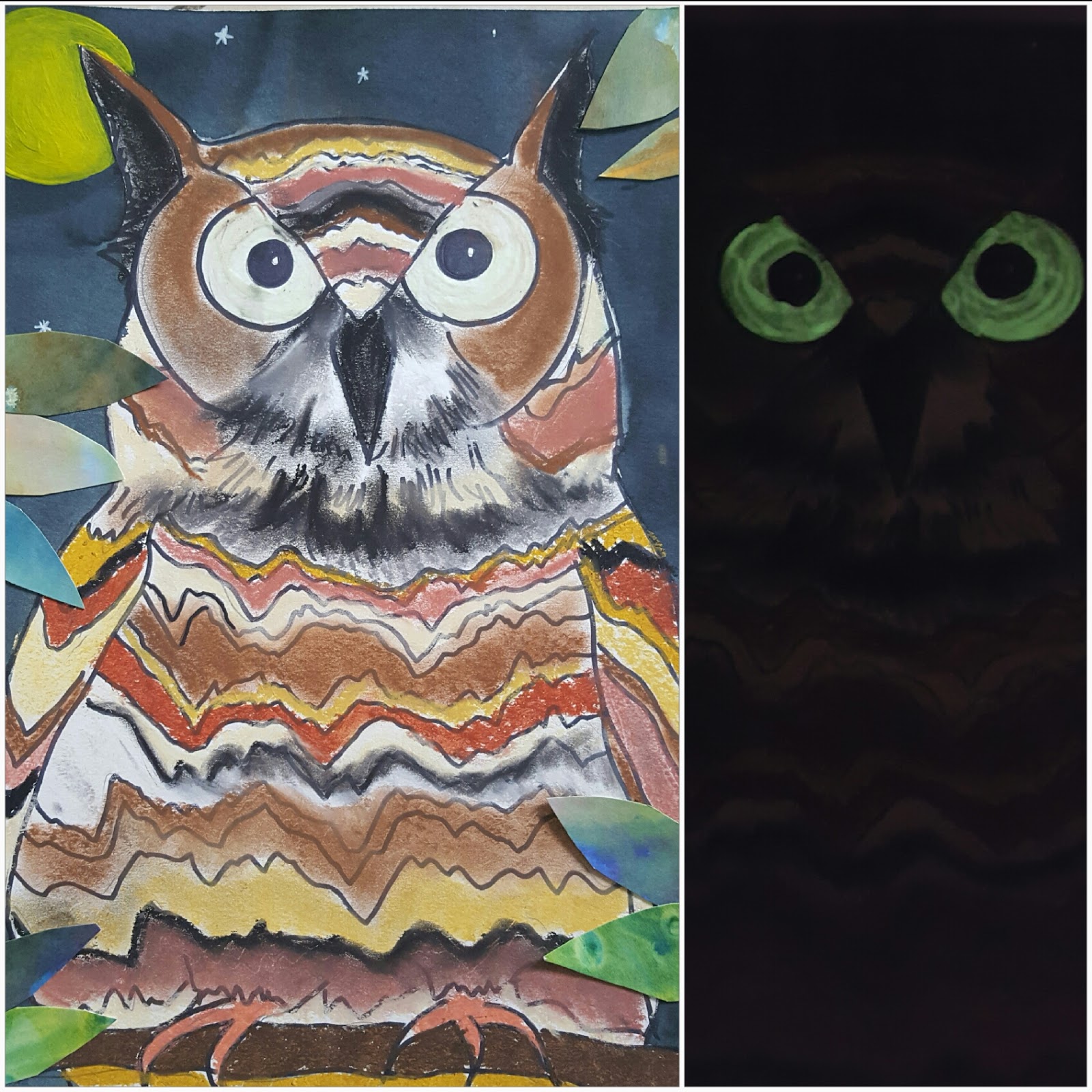 MaryMaking: Owl and Raccoon Portraits