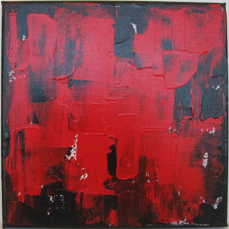 Art Pourings: Abstract - Red & Black