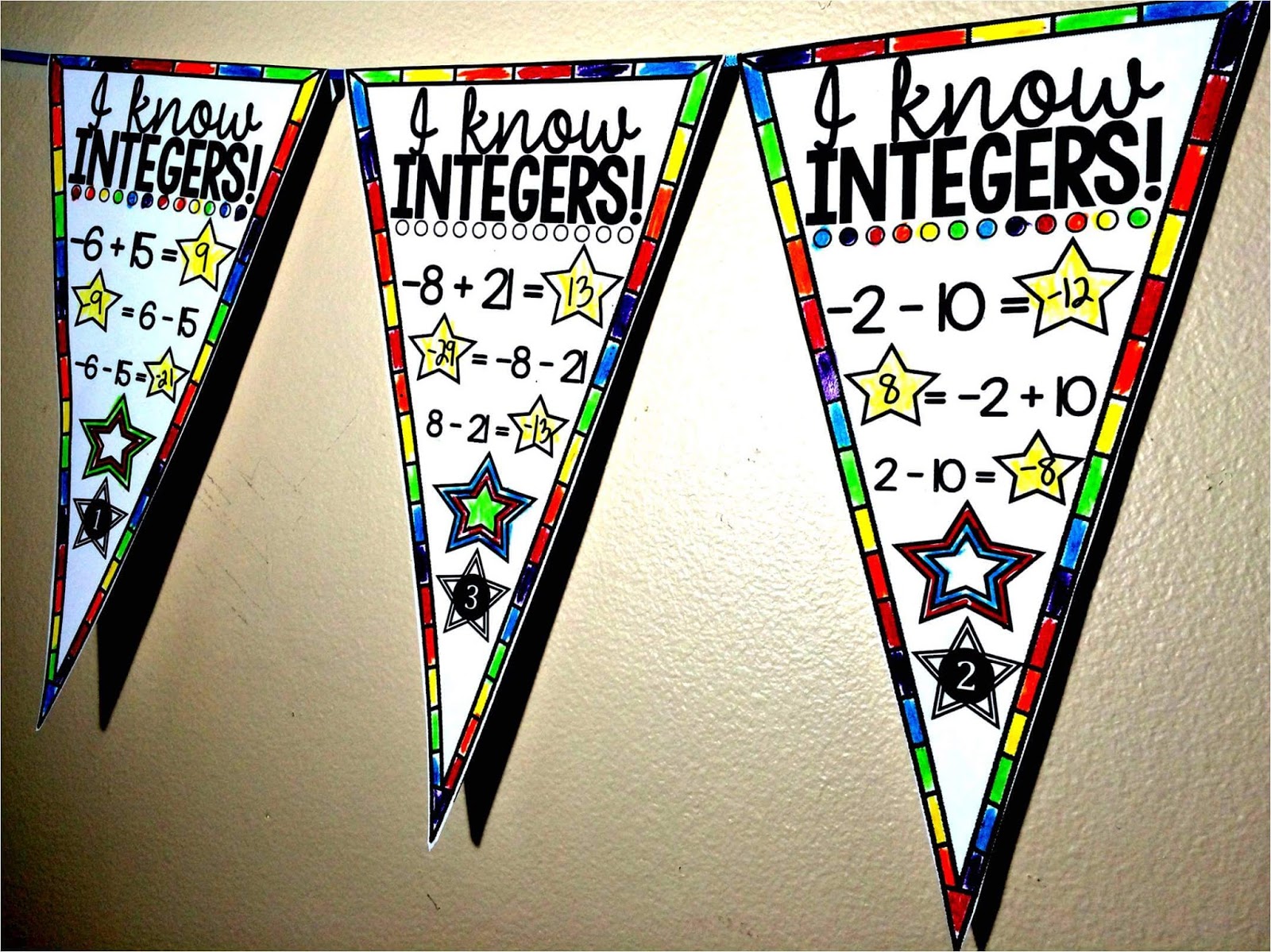Scaffolded Math and Science: Math Pennants are a fun way to show off ...