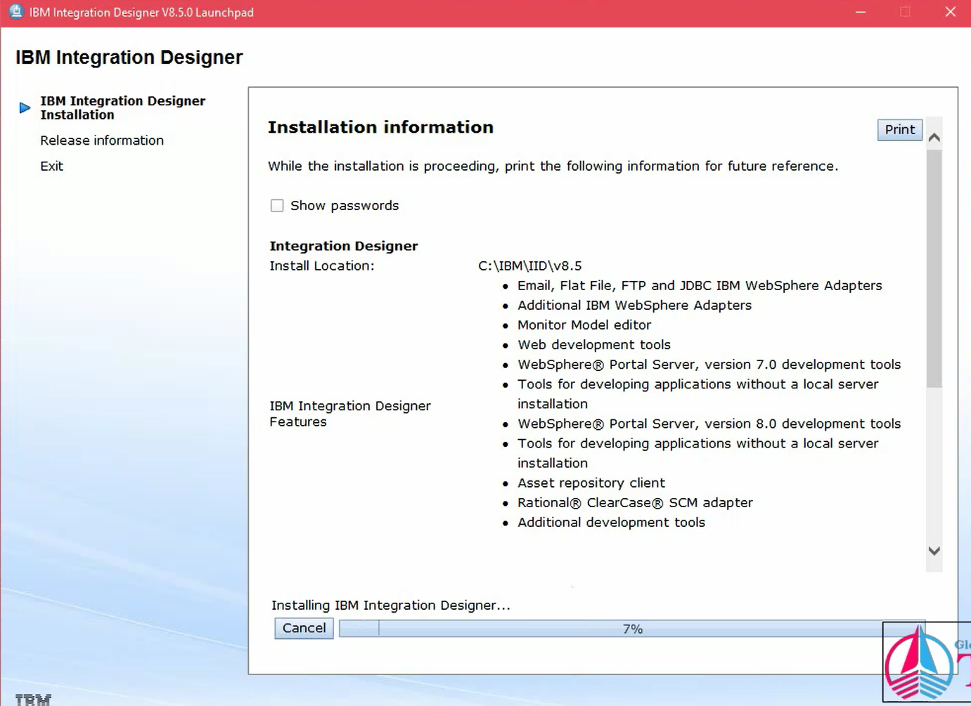 Installing IBM Integration Designer v8.5.7
